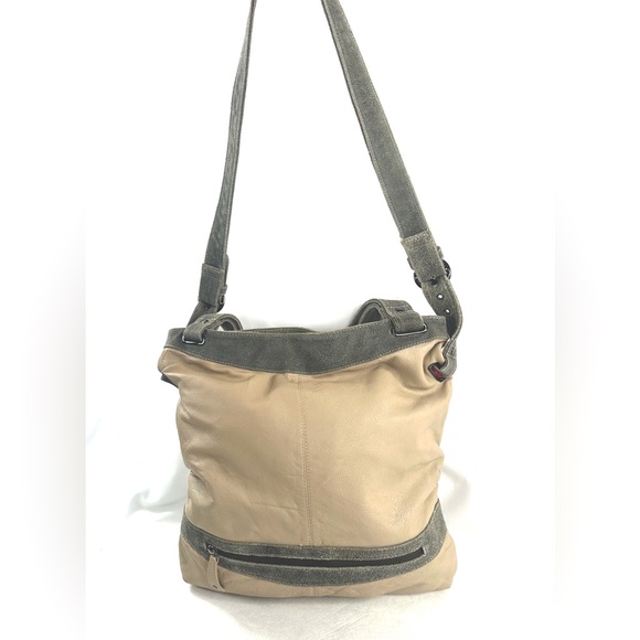 latico | Bags | Latico Beige Leather Large Tote Shoulder Bag Expandable ...